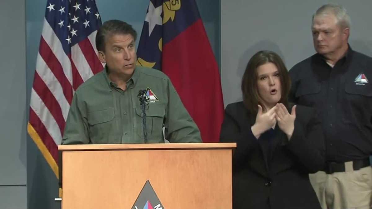 Full video: McCrory Monday morning update on Matthew