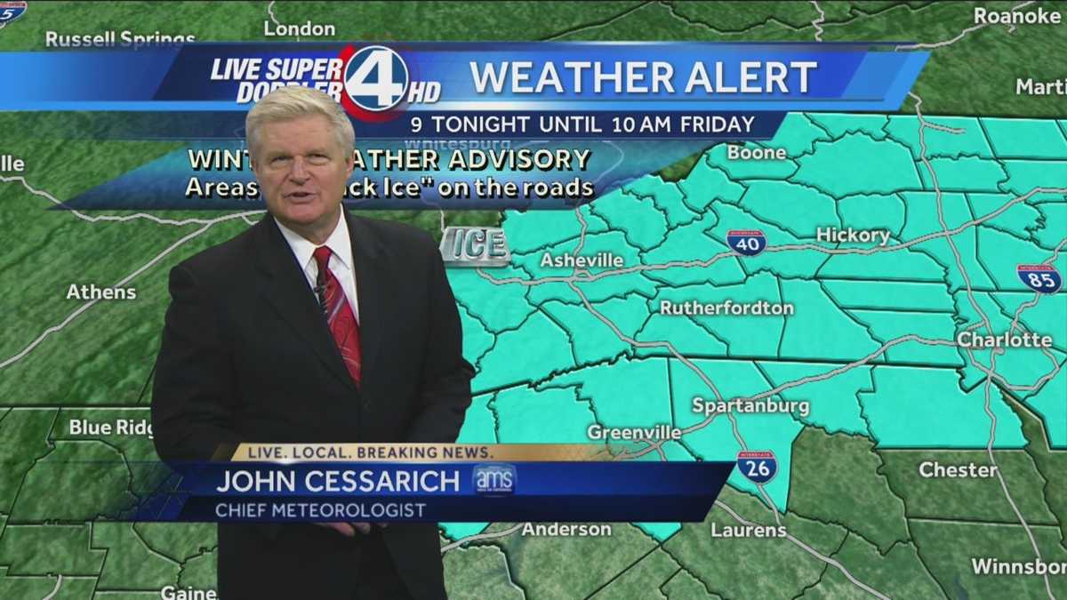Patchy black ice tonight