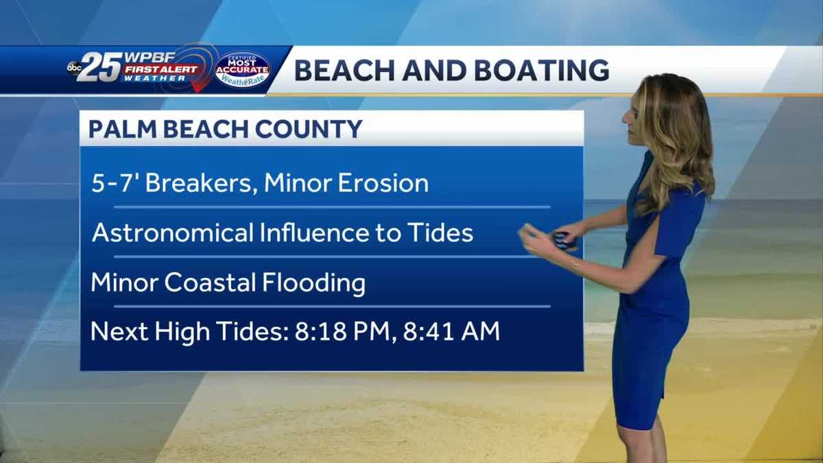 Rough beach and boating conditions