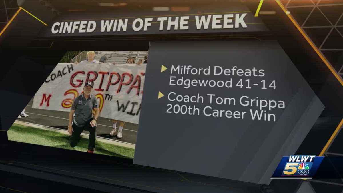 Aug. 20 Cinfed Win of the Week: Coach Tom Grippa 200th Career Win