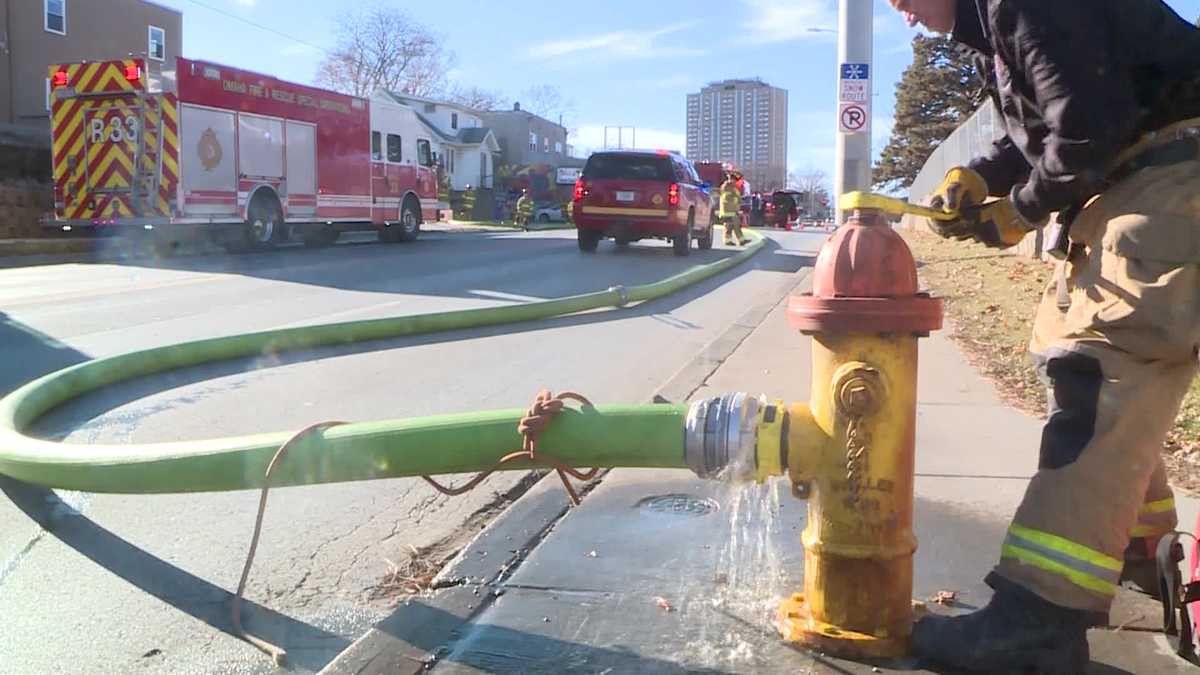 Woman burned in house fire
