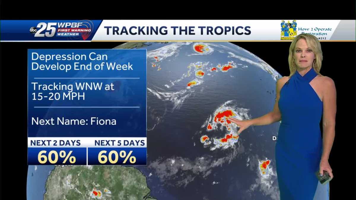 Hot temperatures across South Florida with chances of rain