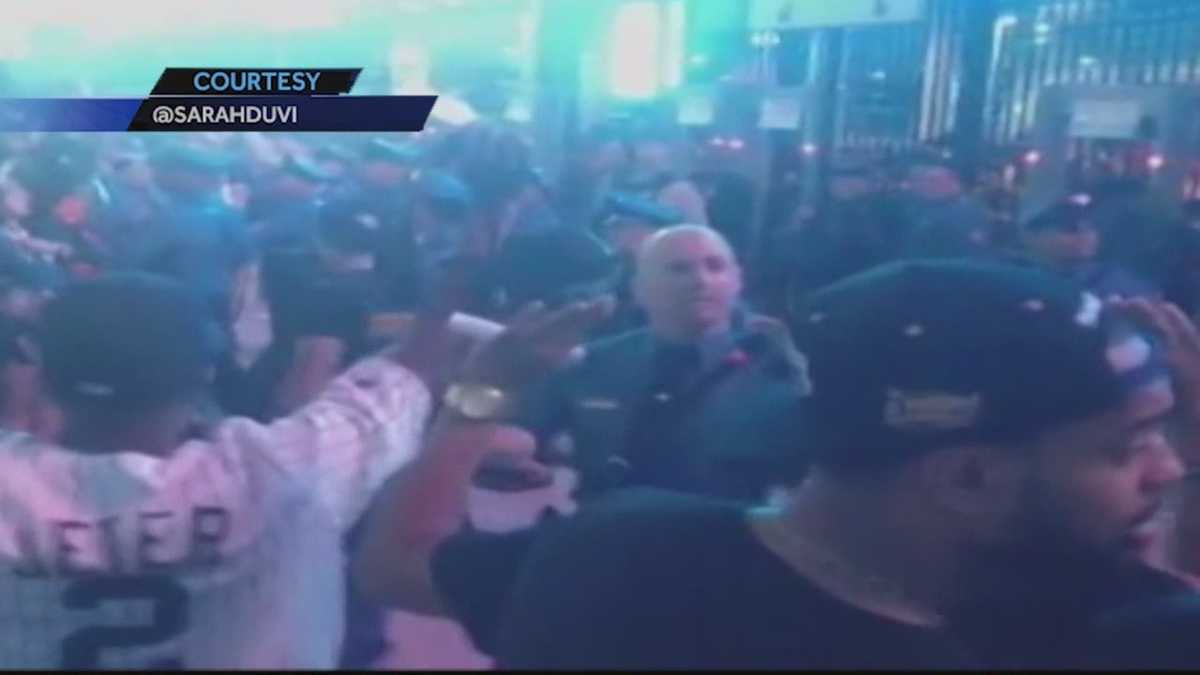 Tear gas, bottles thrown during massive concert riot