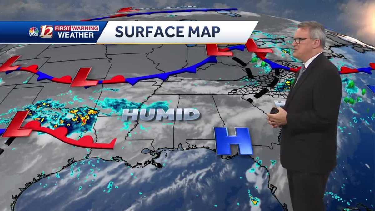 WATCH: Scattered storms Monday, drier midweek