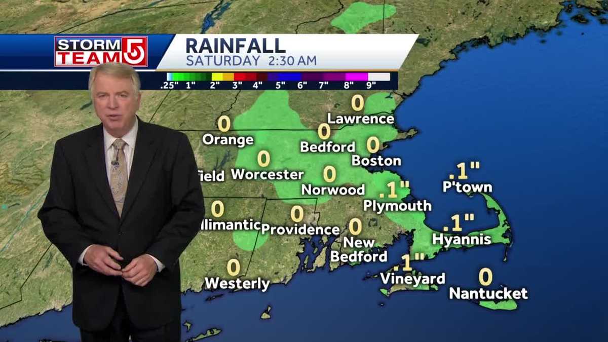 Video: Morning showers Saturday for coast