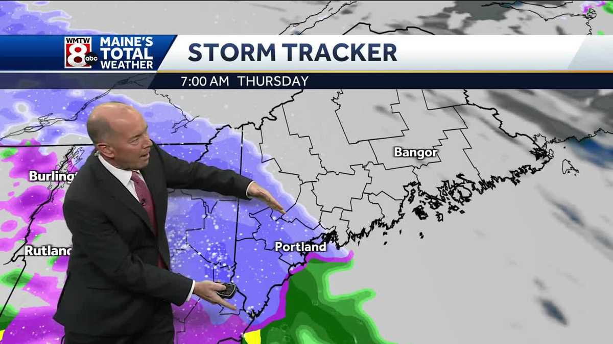 The first snowfall for many arrives Thursday morning