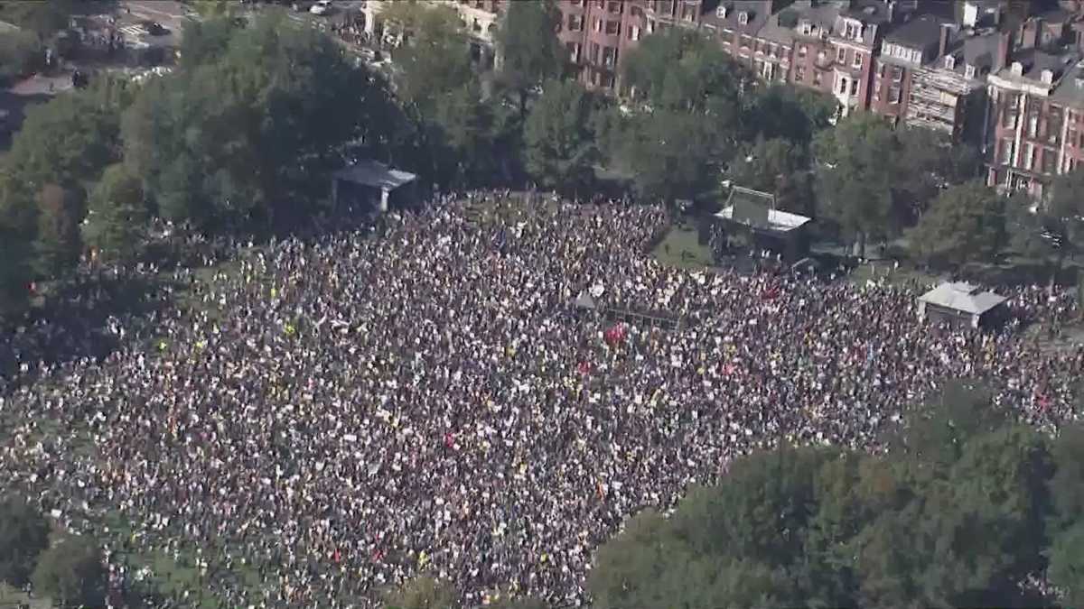 ‘No Kings’ rallies protesting Trump in Boston, nationwide