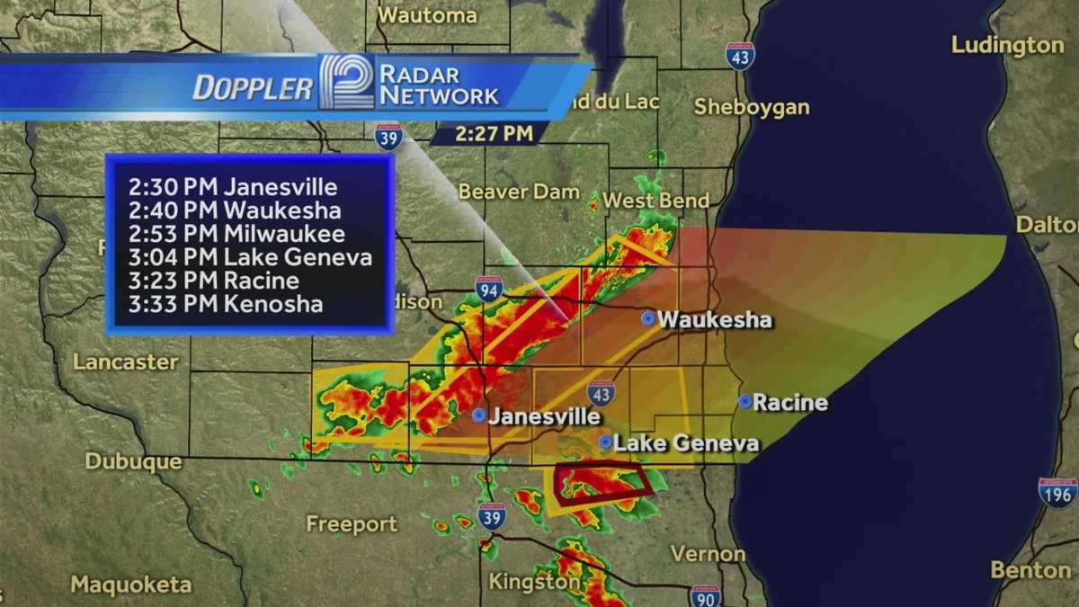 Storm warnings issued through 3:15pm