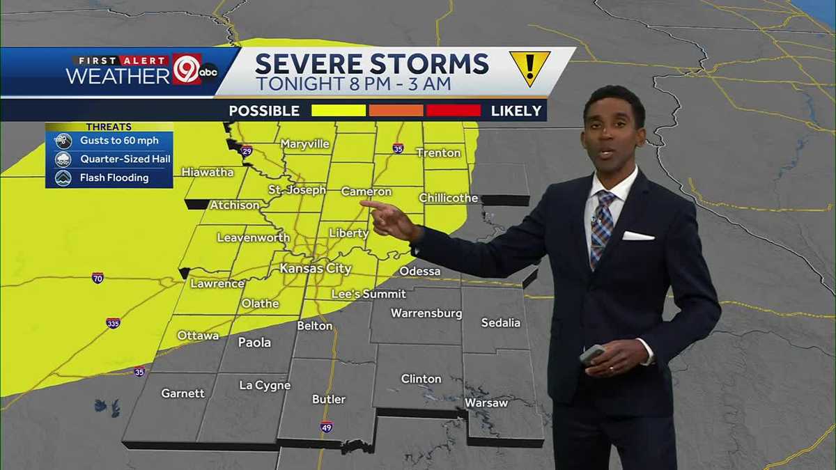 Kansas City Weather Severe Storms Are Possible Wednesday Night