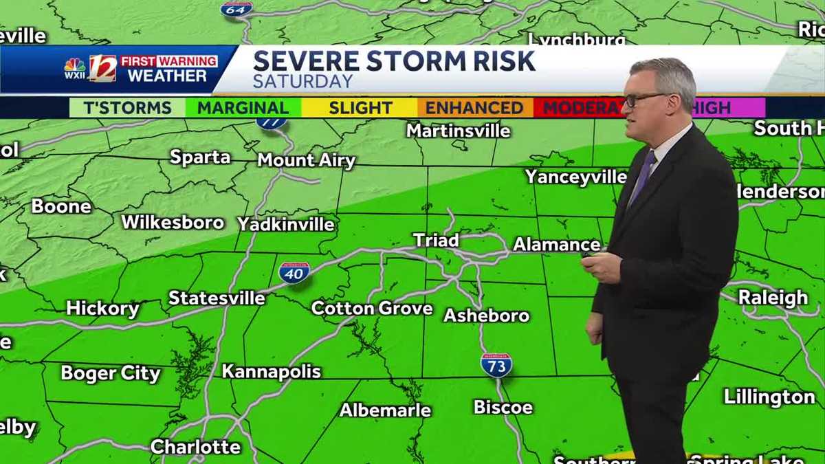 WATCH: Rain likely by tonight, Severe storm risk Saturday