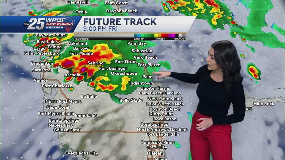 Impact weather continues Friday across South Florida