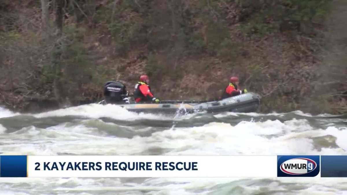 Kayakers rescued from rapids