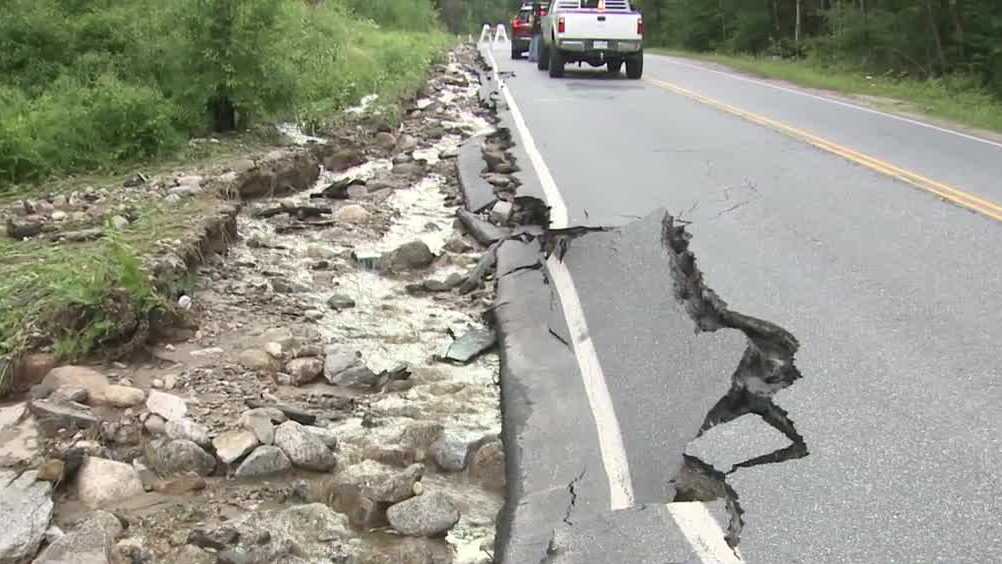 New Hampshire flooding: Roads damaged in southwestern areas