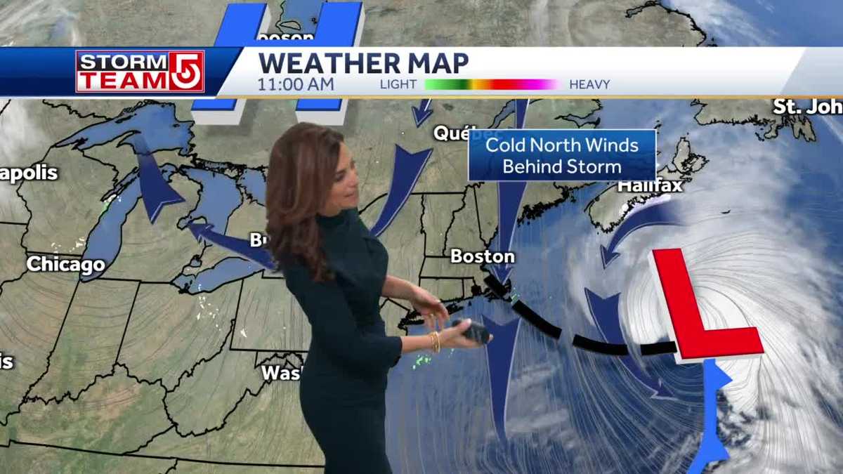 Video: Cold winds blowing in from north