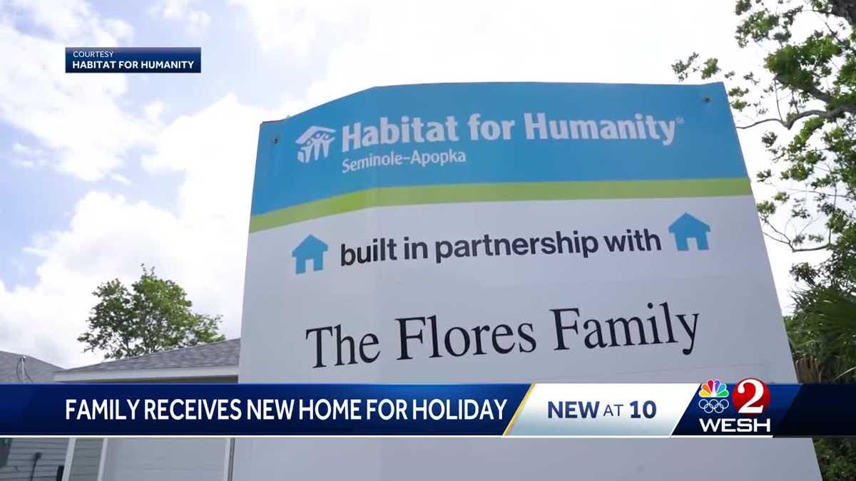 Family receives new home from Habitat for Humanity