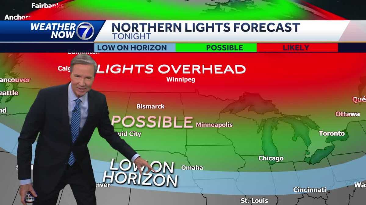 Northern lights tonight maybe near Omaha with clear skies