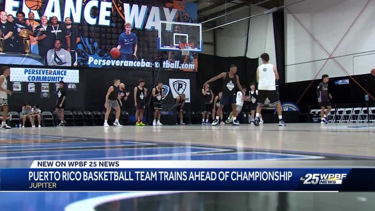 Jupiter: Puerto Rican basketball players train before tournament