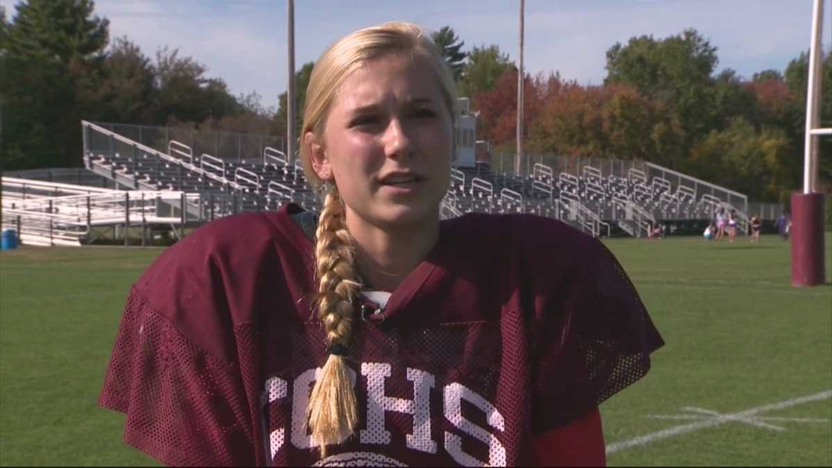 Massachusetts high school football team welcomes female field goal kicker