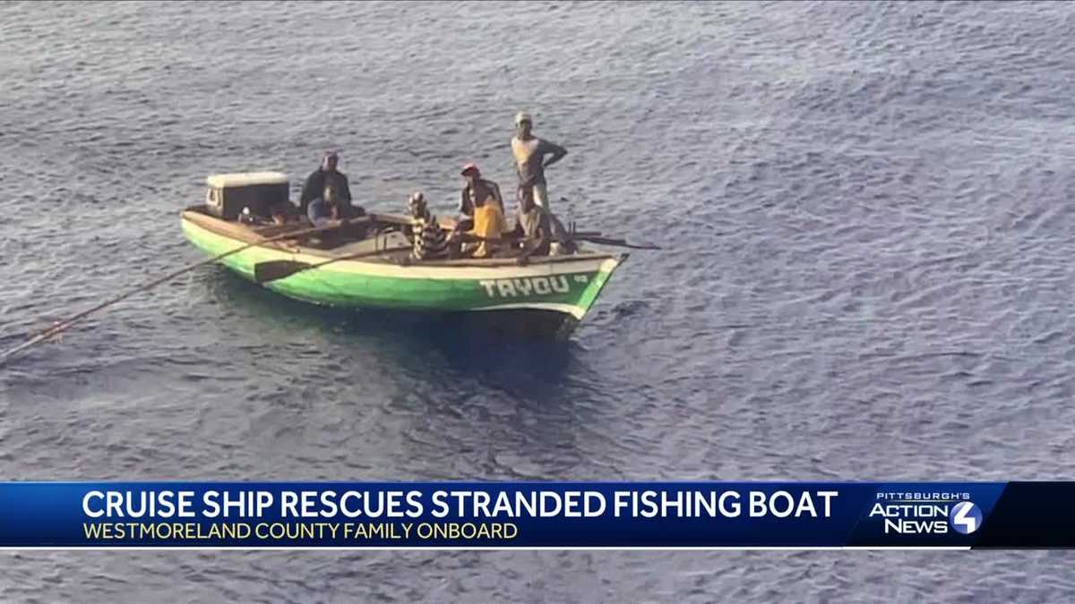 Cruise ship with local family on board rescues stranded fishing boat