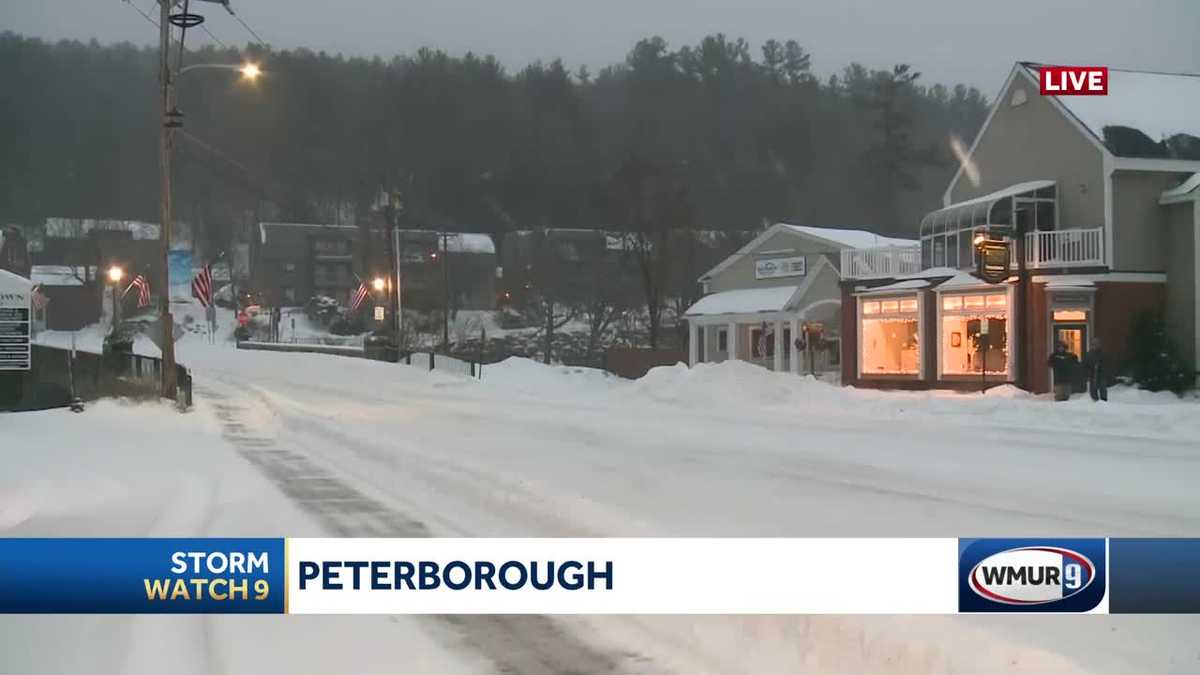 Snow begins to change to wintry mix in Peterborough