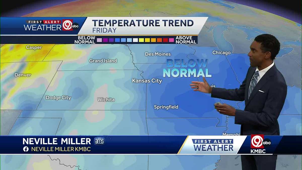 Kansas City weather: Cooler temperatures, less humidity