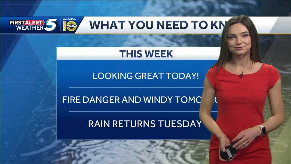 FORECAST: Nice Today, Warmer and Windy Tomorrow