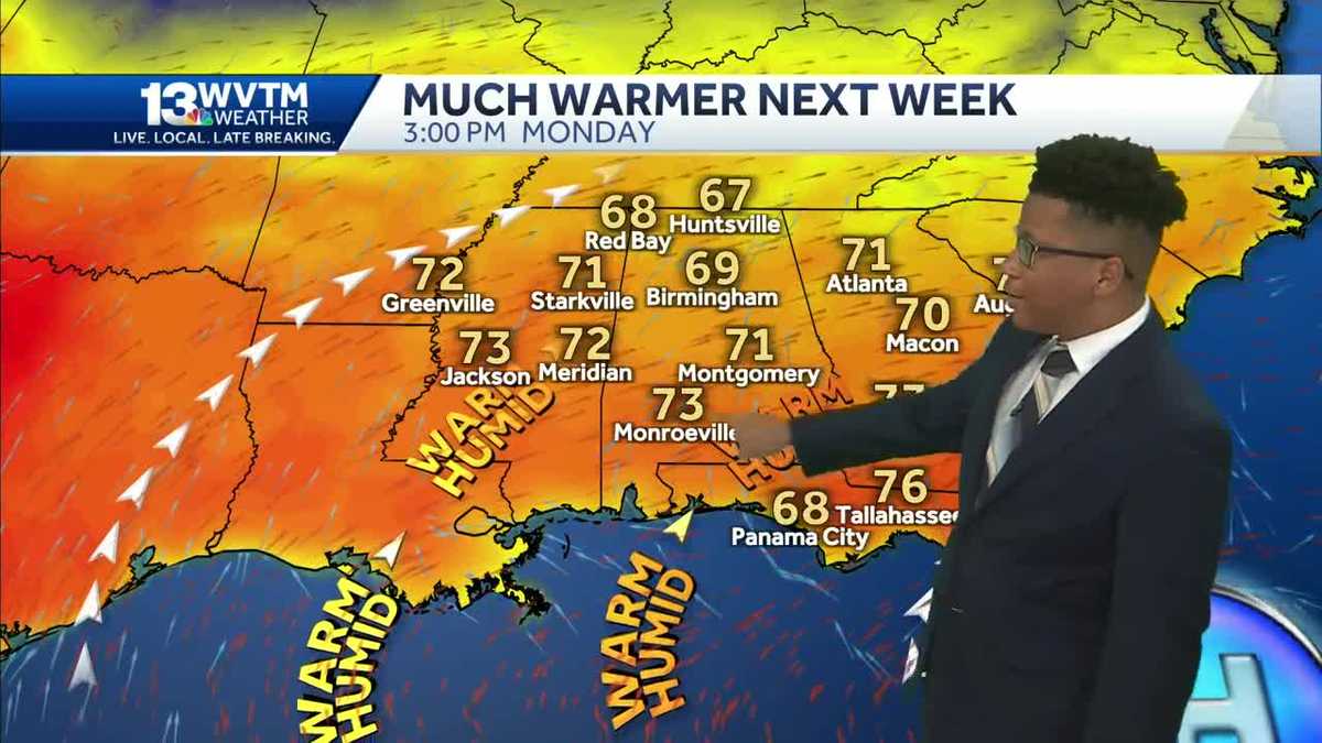 Alabama Weather Forecast: Warmer weekend and even warmer next week