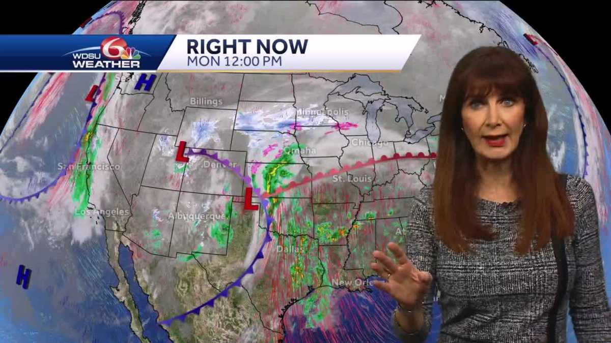 Slow moving cold front