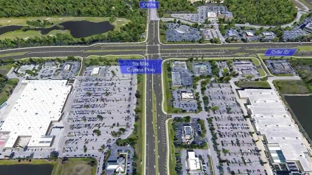 New traffic pattern in effect at Colonial Boulevard and Six Mile ...