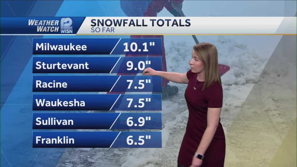Wisconsin weather: Snow continues in Milwaukee
