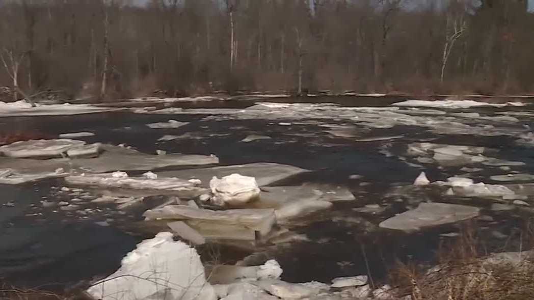 Several homes evacuated in Morrisonville due to ice jam