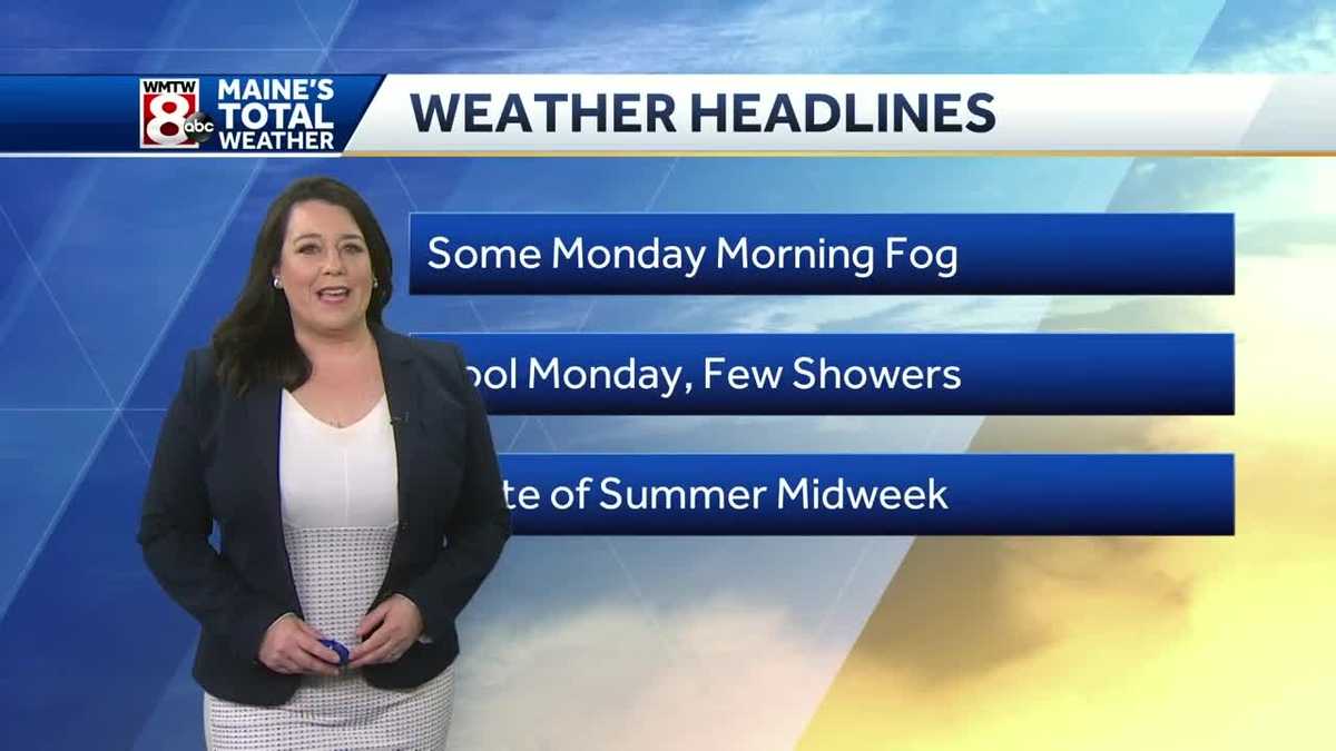 Monday morning fog, midweek taste of summer