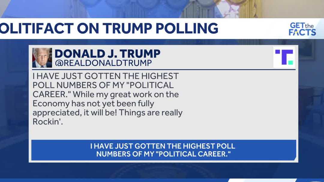 PolitiFact: President Donald Trump's polling numbers