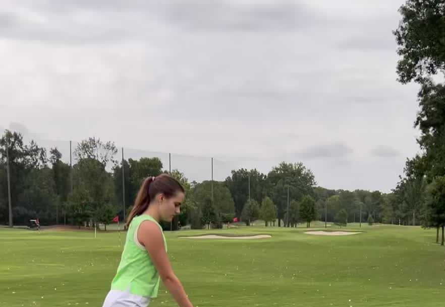 WATCH: Lulu Gribbin at the driving range months after 'becoming a ...