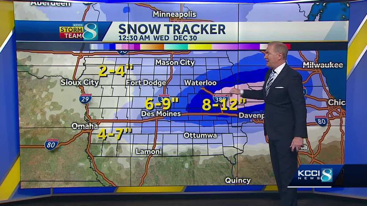 Latest forecast: Ice follows heavy snow