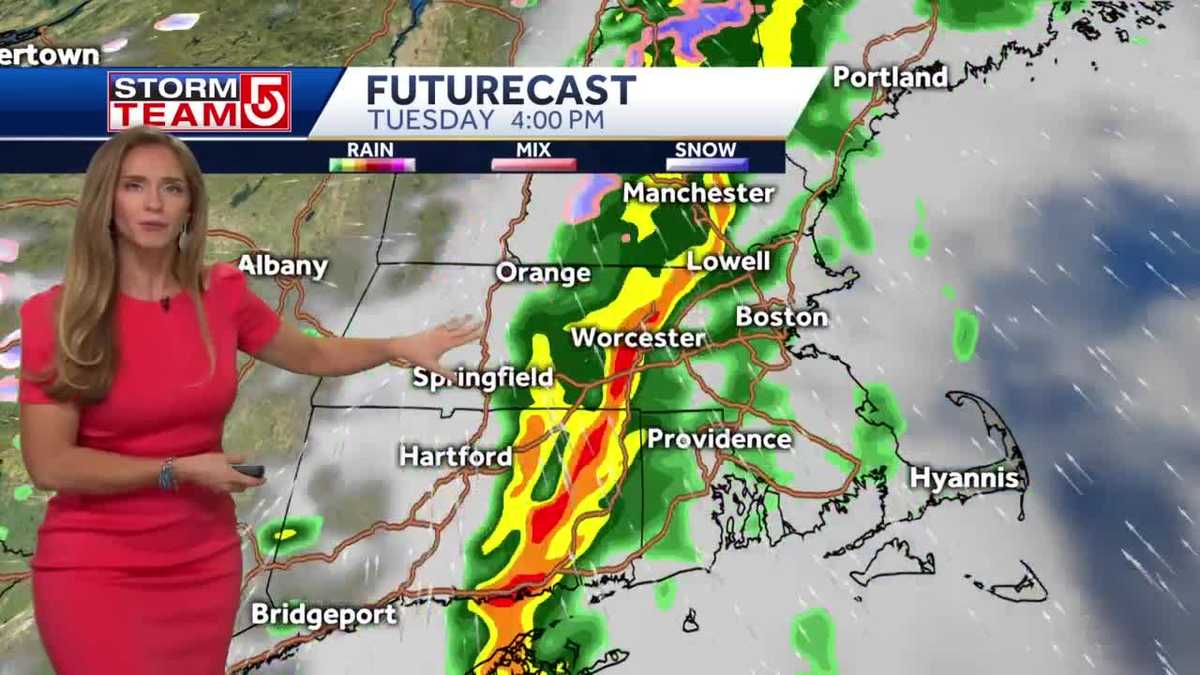 Video: Thunderstorms, strong winds, heavy rain this afternoon