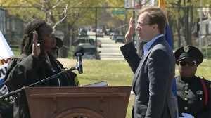 Abele takes oath of office