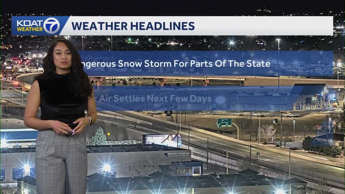 Dangerous snow storm for parts of the state