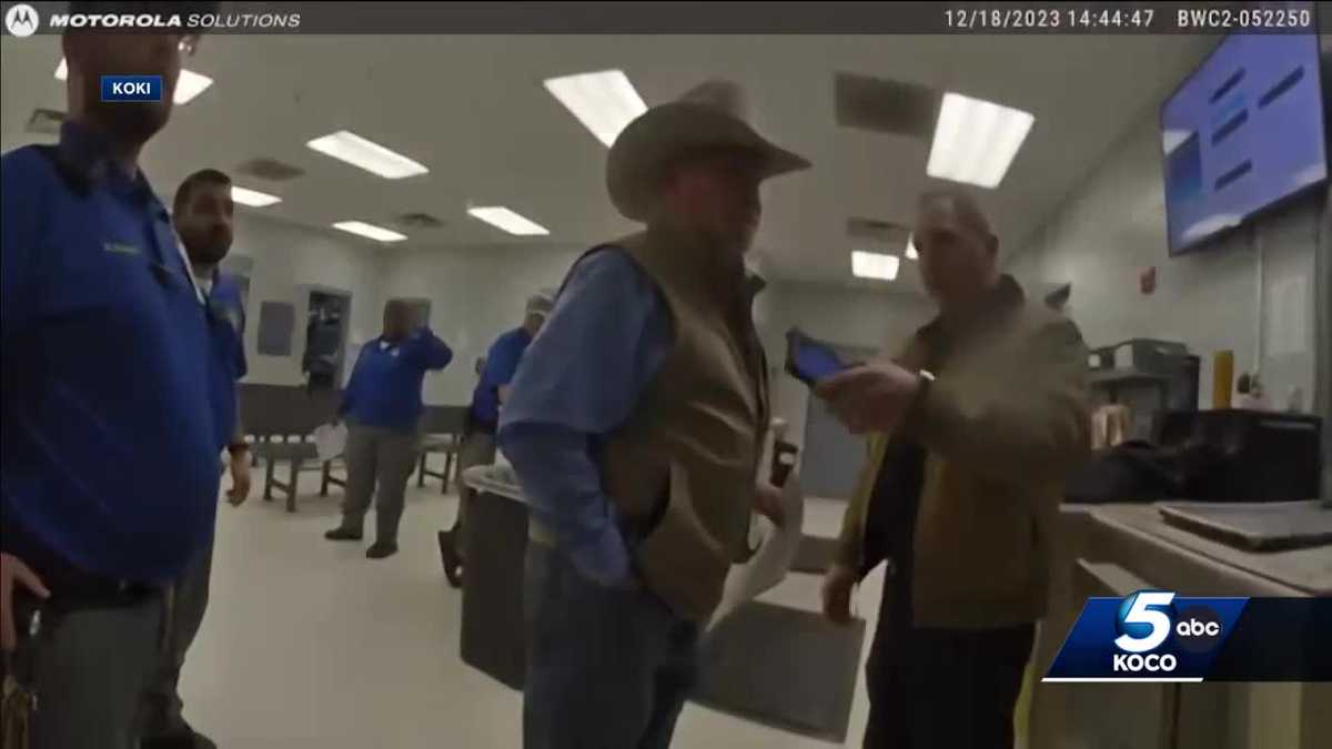 WATCH: Lighthorse police, Okmulgee County jail staff confrontation