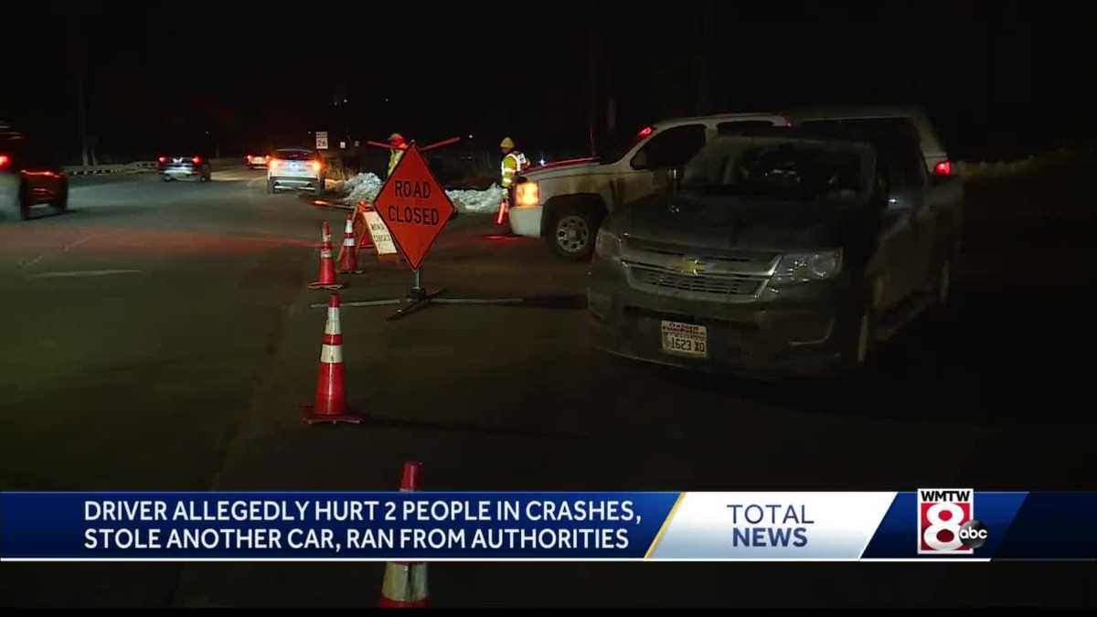 Car chase leaves trail of damage, one person in critical condition