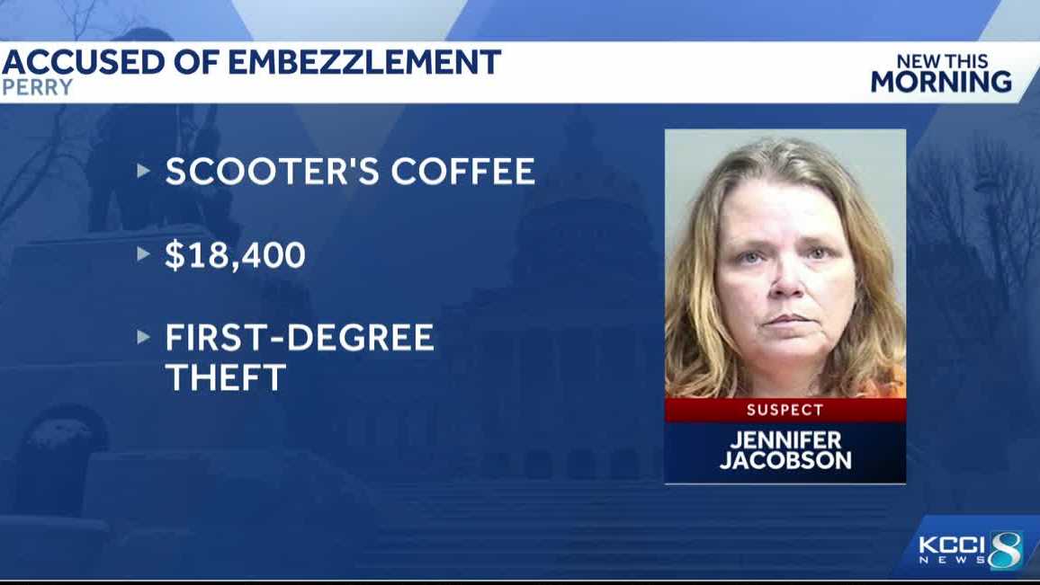 Iowa crime: Former Scooter's Coffee manager accused of $18,000 theft in ...