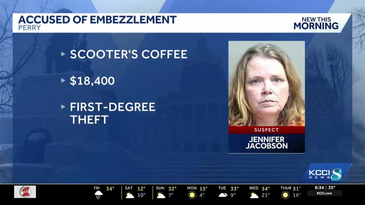 Former Scooter's Coffee manager accused of $18,000 theft in Perry
