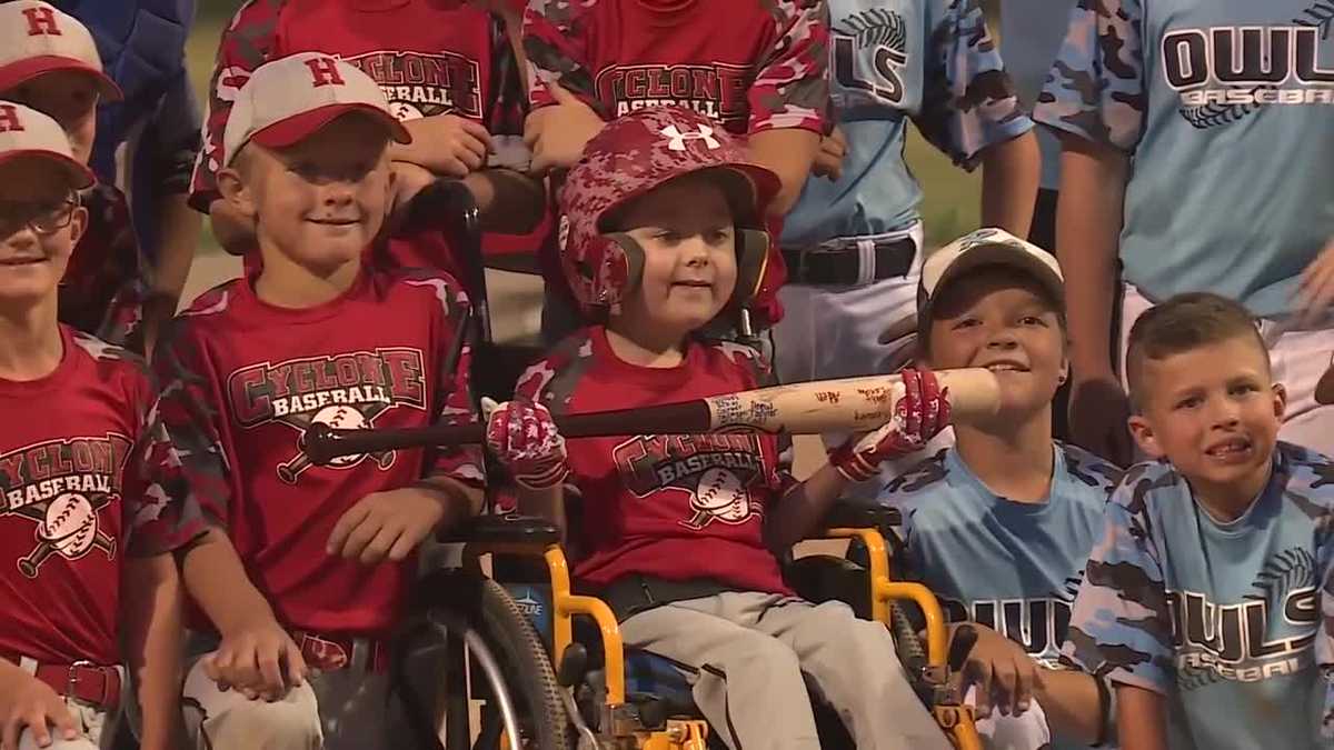 Iowa boy battling brain cancer finds success, comfort on baseball diamond