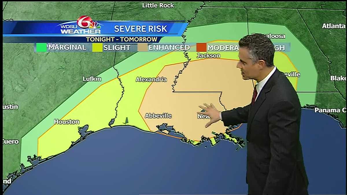 Friday evening: severe weather weekend