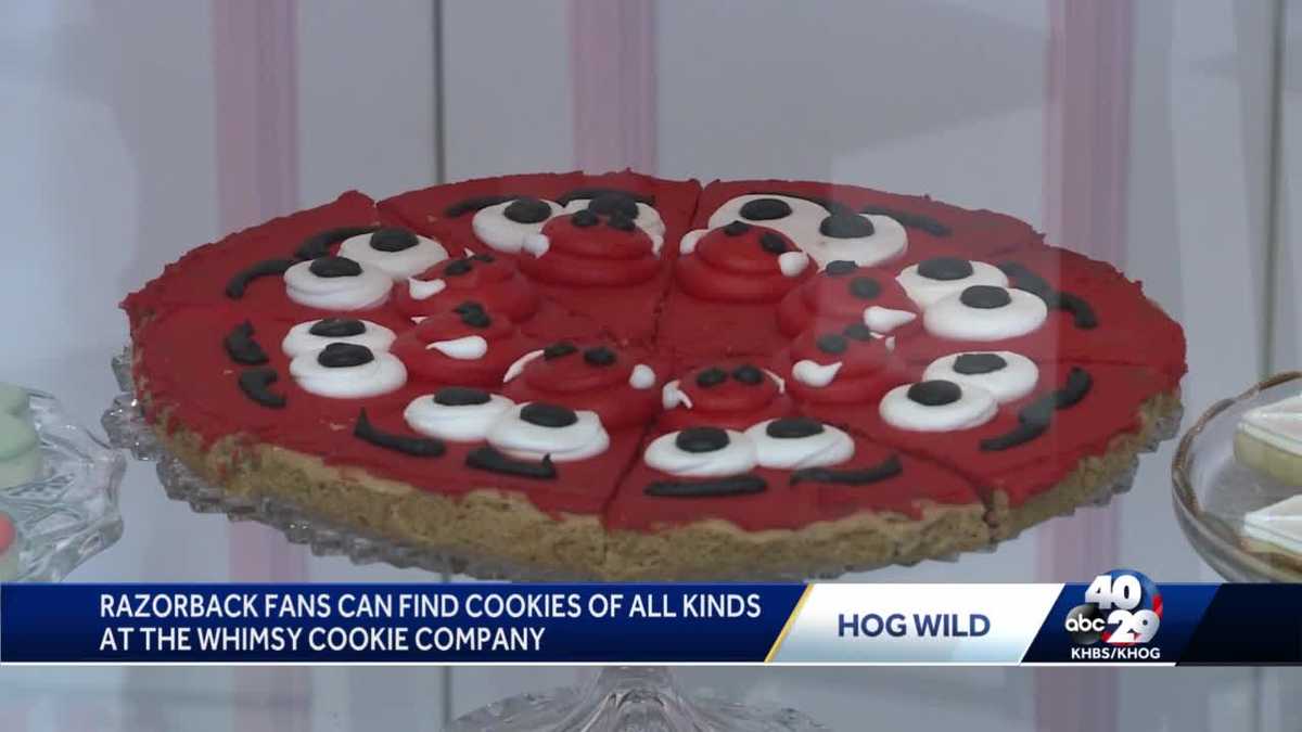 Razorback fans can find cookies of all kinds at the Whimsy Cookie Company
