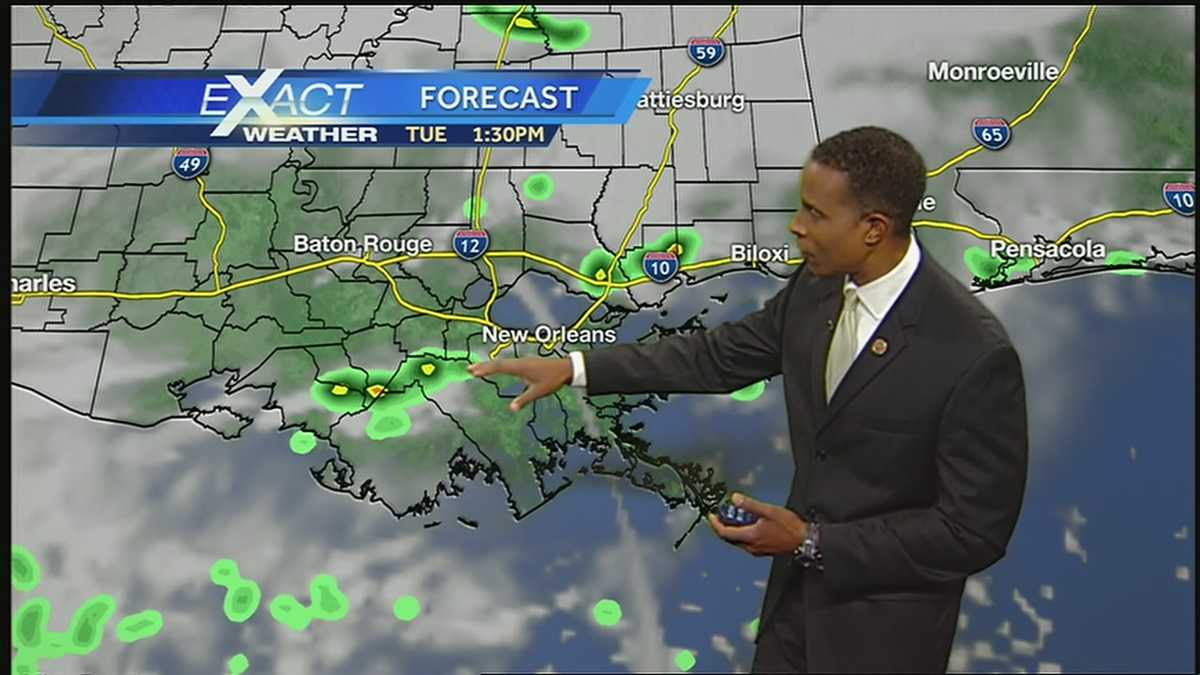 A hot and humid Tuesday with afternoon showers and a few storms