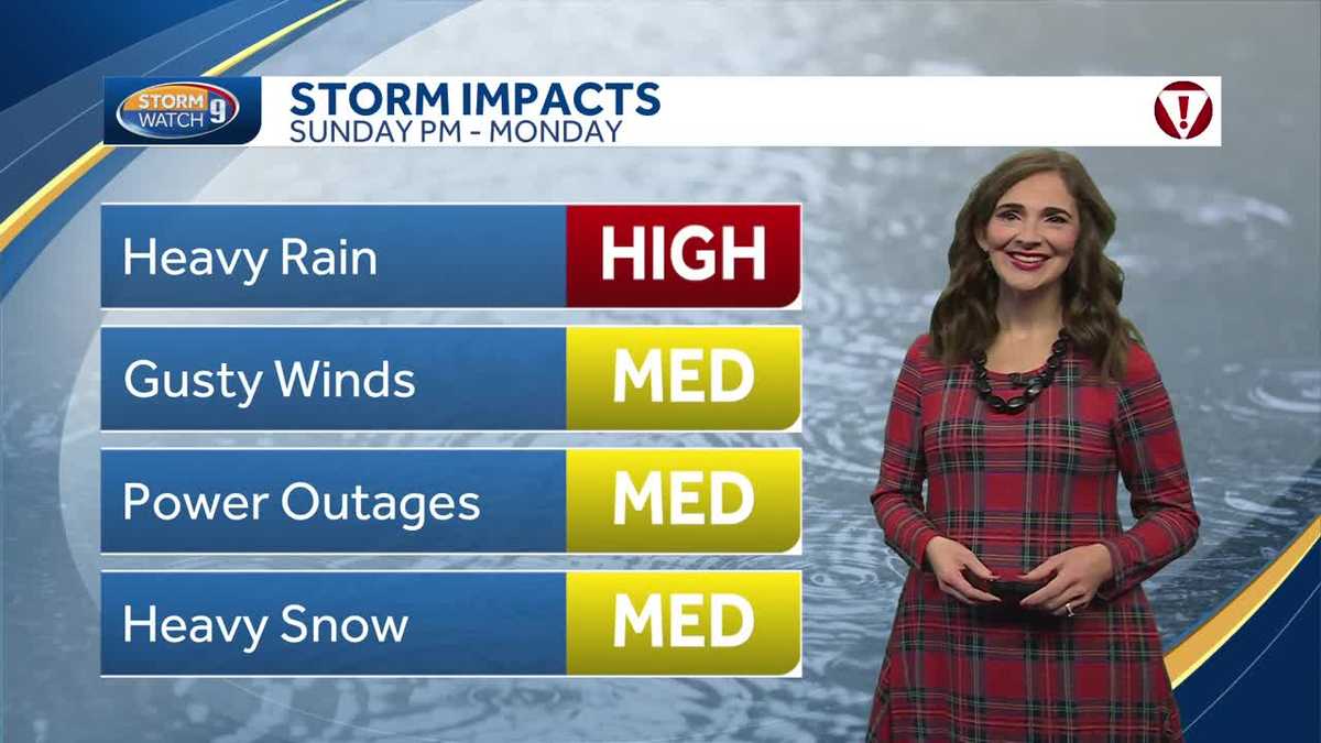 NH Forecast Video: Strong Storm, Late Sunday into Monday