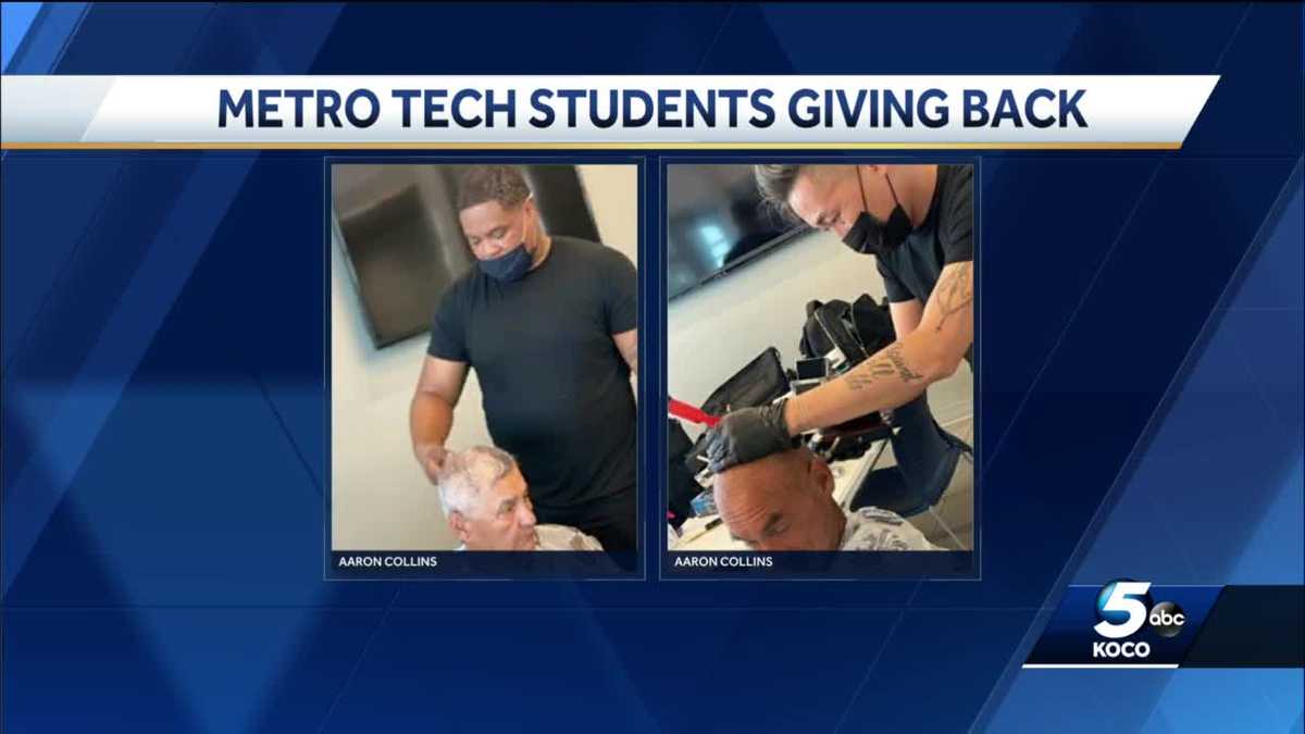 Students of Metro Tech barber class pay it forward while practicing skills