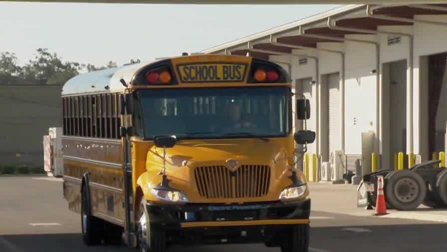 Exclusive look at Orange County's new electric school bus