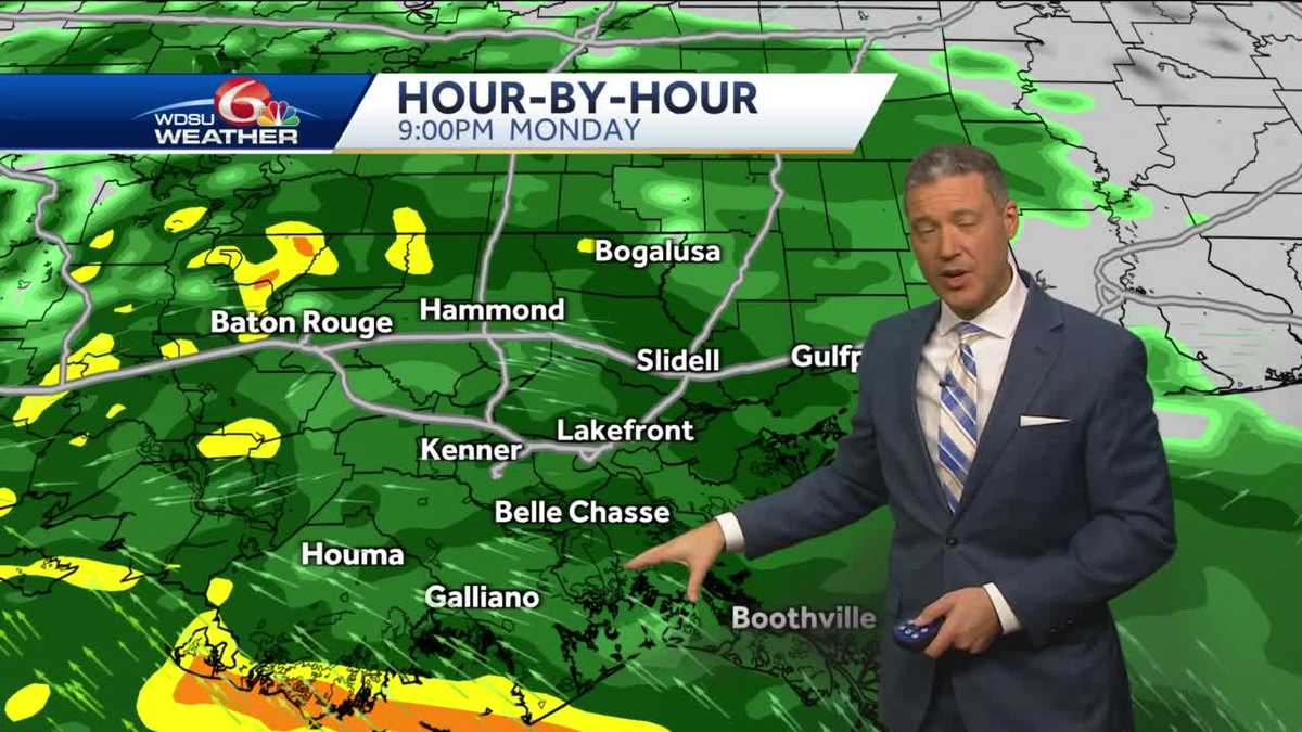 A Cold, Soaking Rain Headed in to Southeast Louisiana